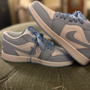 Nike | Shoes | Air Jordan Nike Low Dunk Ice Blue | Poshmark